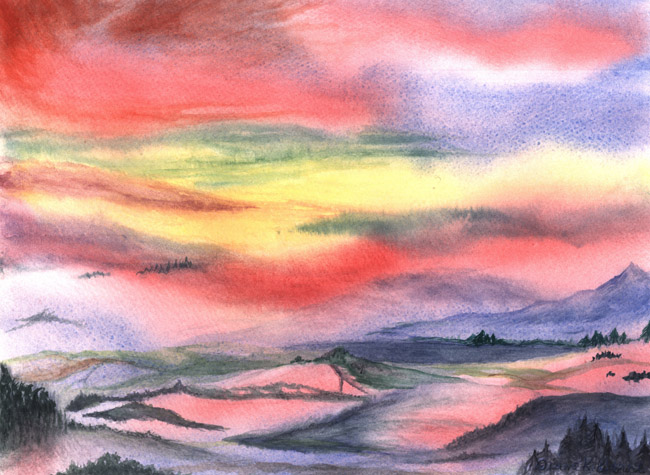 Diane K Browne Colorful Landscape